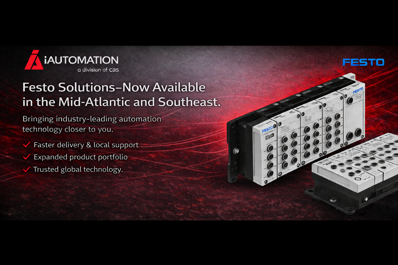 iAutomation Expands Automation Solutions with Festo Across the Mid-Atlantic and Southeast | OEM ...